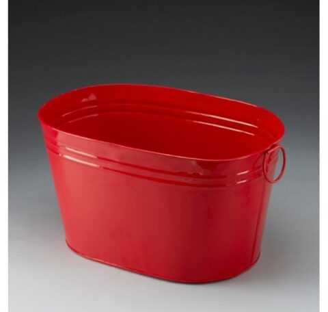 Oval Metal Pail - Longhorn Imports