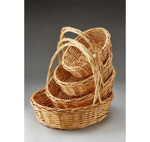 Oval Willow Buff Color Set of 4 - Longhorn Imports